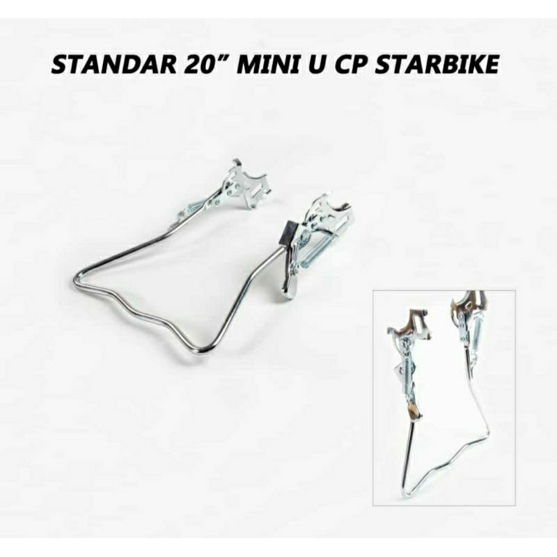 Jual standar dua sepeda mini 20 - 18 besi | Shopee Indonesia