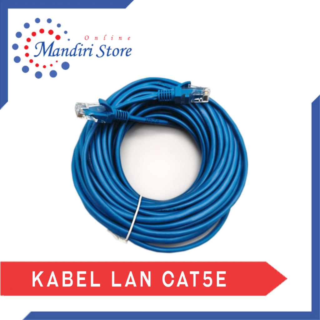 Jual Kabel LAN Cat 5e UTP 15M/20M/25M/30M/50M | Network Cable | Shopee ...