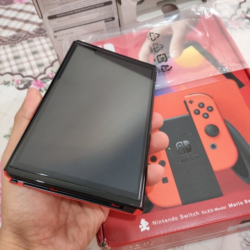 Jual Nintendo Switch OLED 2024 CFW Mario Tablet Only Super Mulus + Box ...