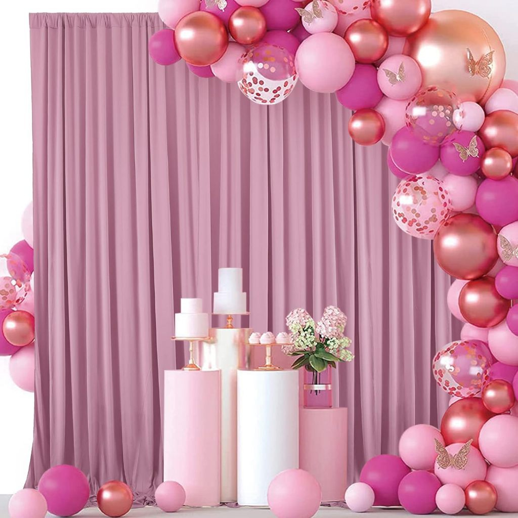 Jual Backdrop Dekorasi Pesta Wedding Lamaran Ulang Tahun Kain Filamin ...