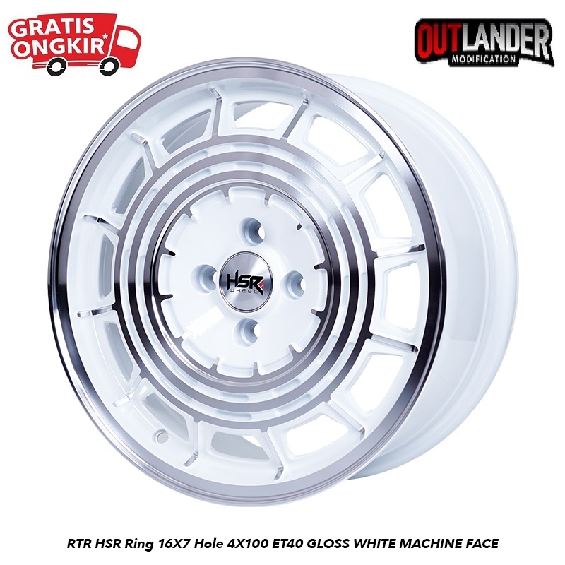 Jual Velg hsr model classic ring 16 untuk avega mirage ignis fiesta hsr rtr r16 pcd 4x100 warna ...