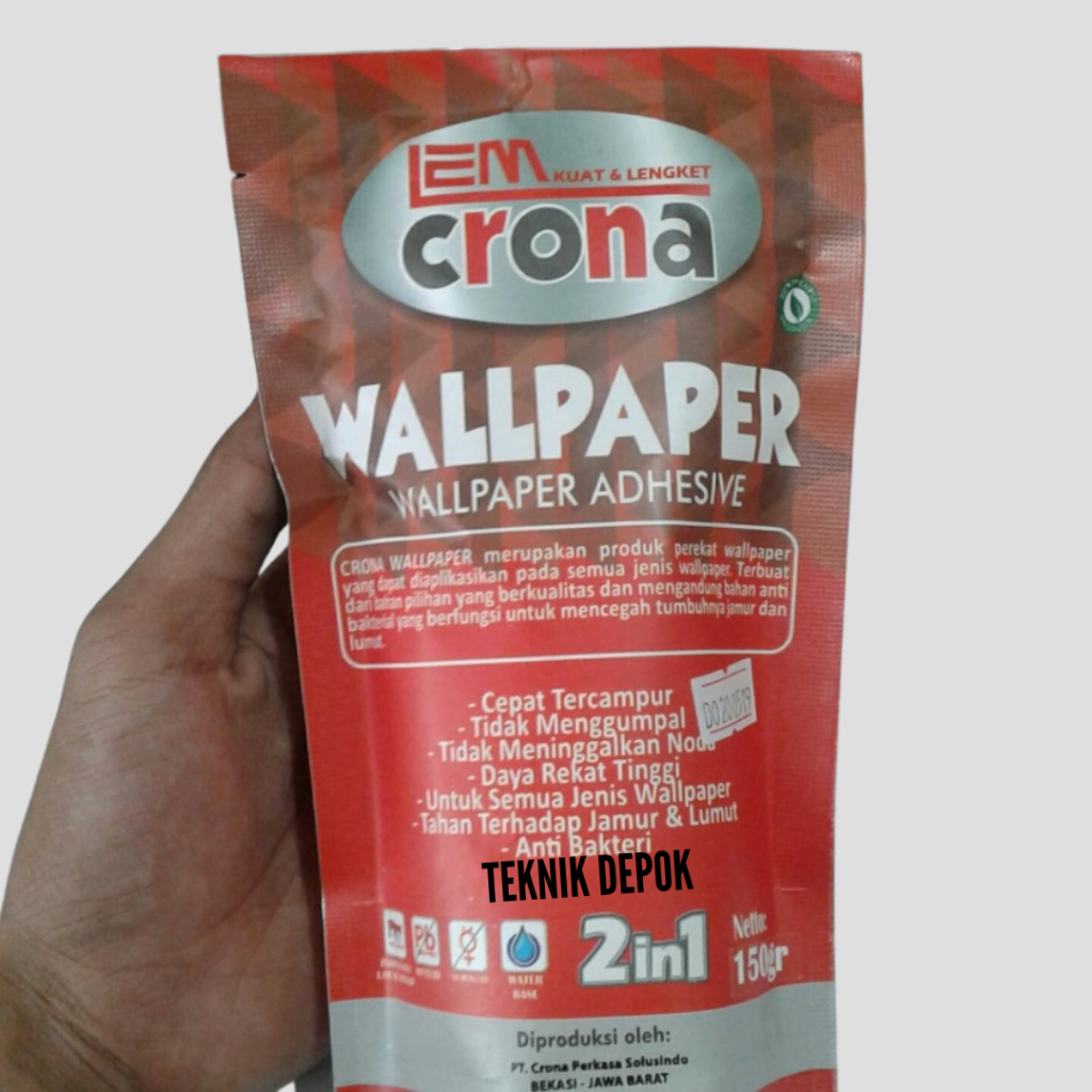 Jual Lem Wallpaper 150 Gram Crona Perekat Tempelan Hiasan Dinding ...