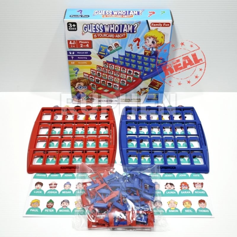 Jual Guess Who Am I Who Is It Game Tebak Siapa Saya IMPORT [GOOD ...