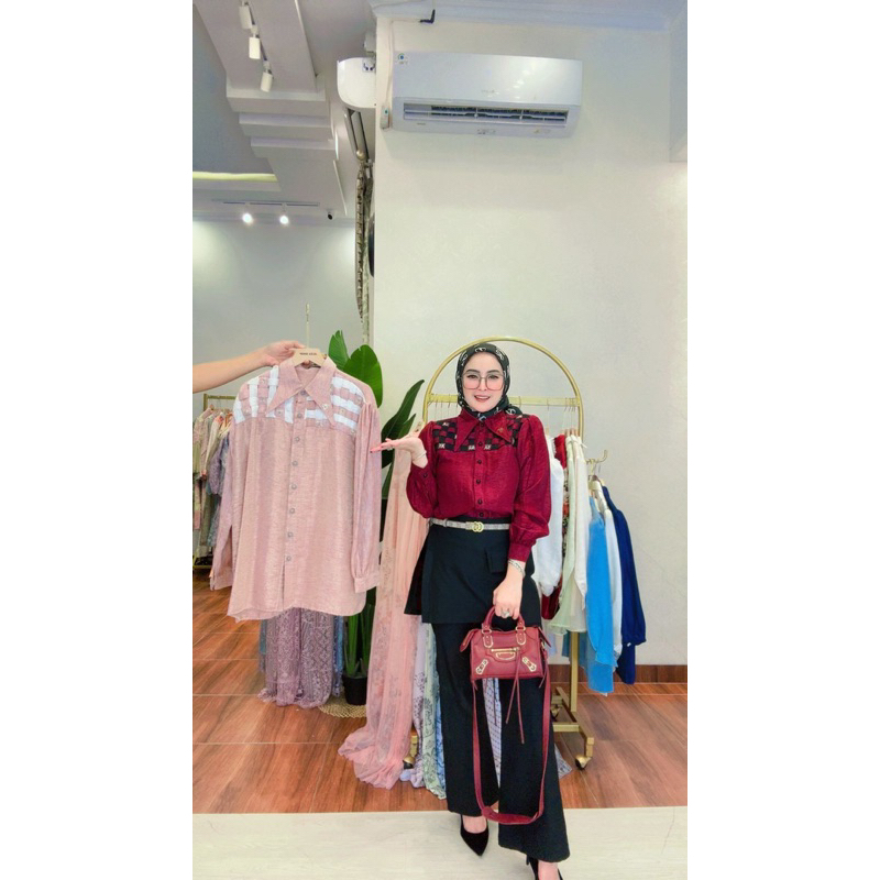 Jual Aleashop | Andara Blouse ALS | Ootd by aleashop | outfit kece buat kerja cantik | Shopee ...