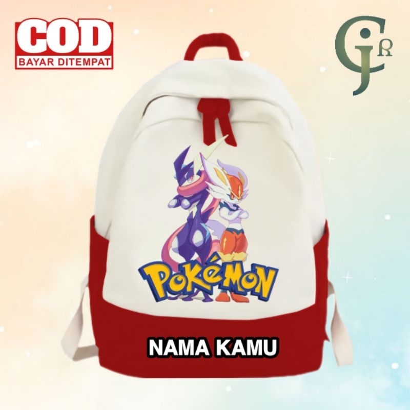 Jual Tas Ransel Sekolah Anak Unisex Animasi POKEMON Bacpack Anak Gambar ...
