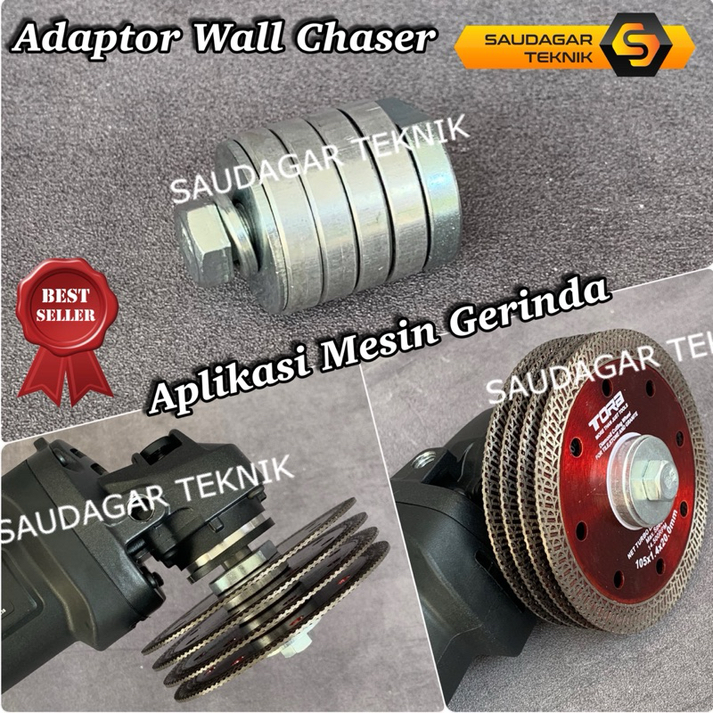 Jual Adaptor Wall Chaser Mesin Gerinda Mur Arbor Bobok Beton Alat ...