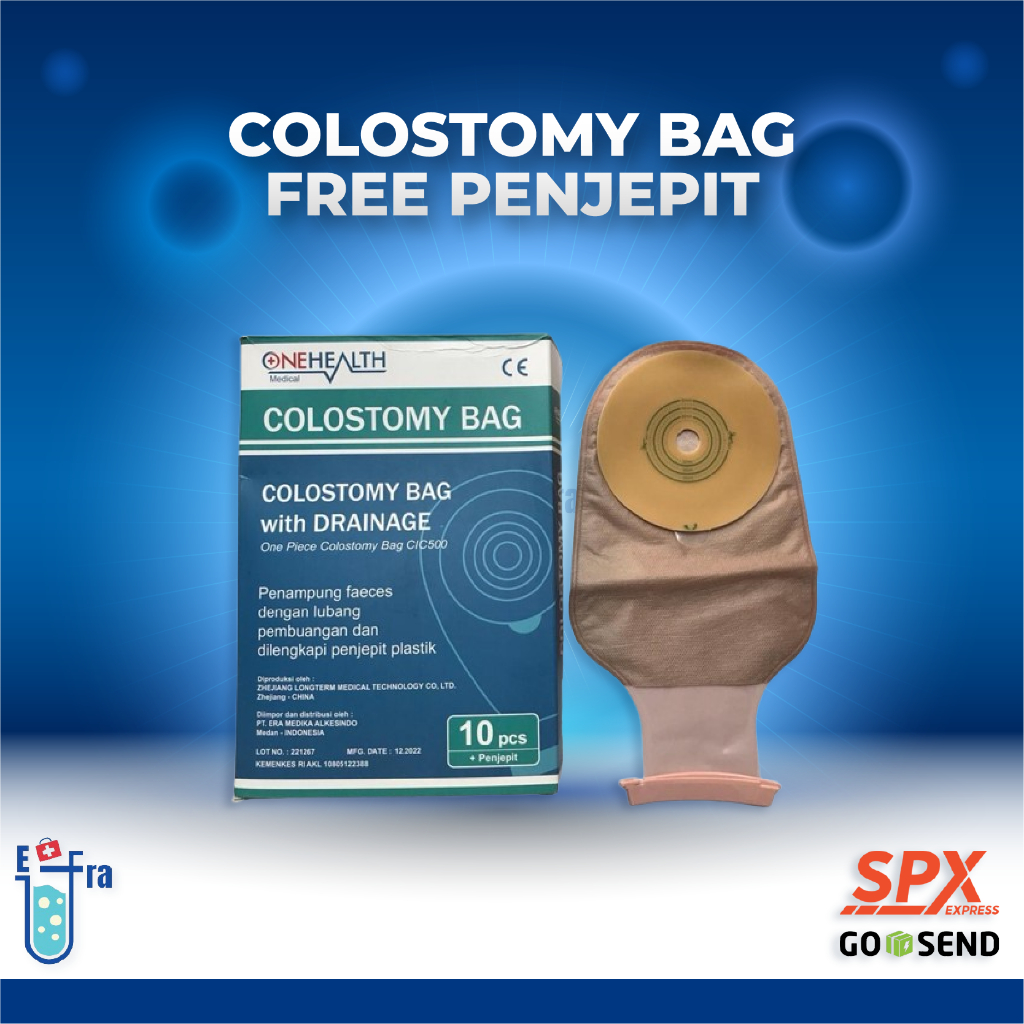 Jual Colostomy Bag Onehealth with Drainage / Kantong Kolostomy Per pcs ...