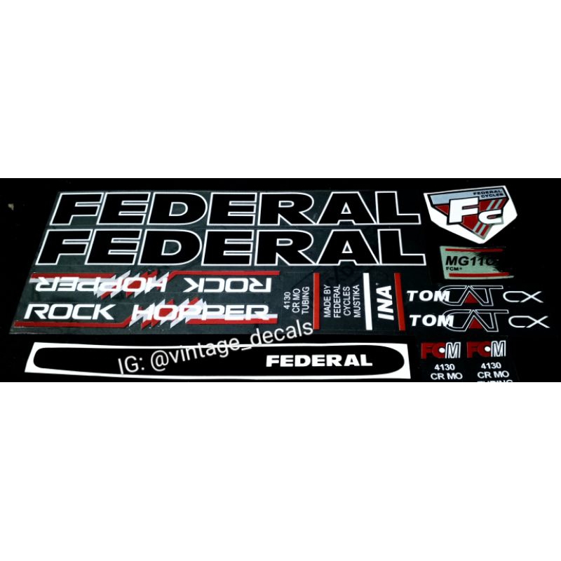 Jual sticker decals replacement Federal TOMCAT CX | Shopee Indonesia