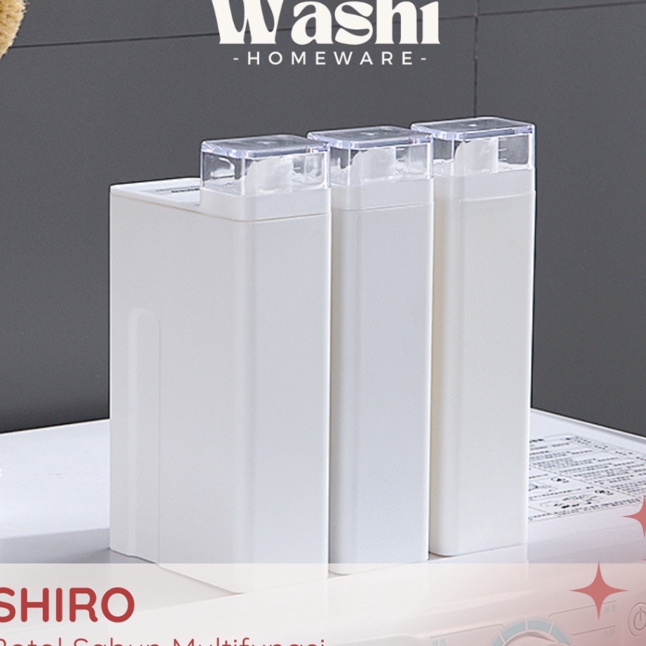 Jual MEGA SALE WASHI SHIRO Botol Laundry Sabun Pakaian Estetik Botol ...