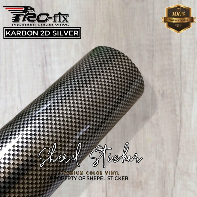 Jual skotlet motor karbon 2D motif catur hitam silver halus profix ...