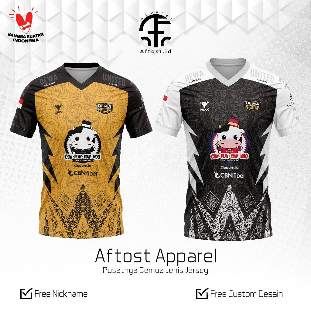Jual JERSEY BAJU GAMING DEWA UNITED TERBARU SEASON 13 FREE NICK NAME ...