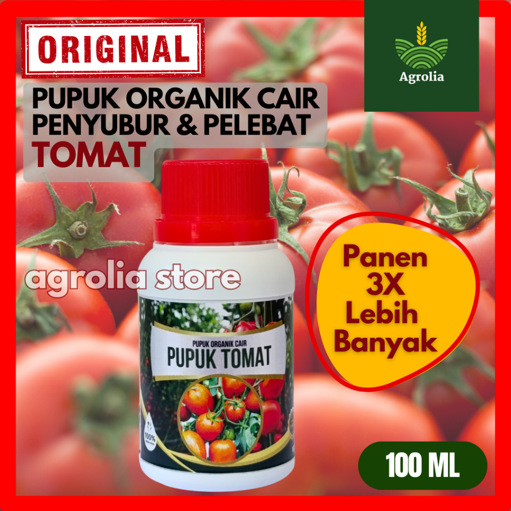 Jual Pupuk Tomat Organik Cepat Berbuah Lebat Cair Booster | Shopee Indonesia