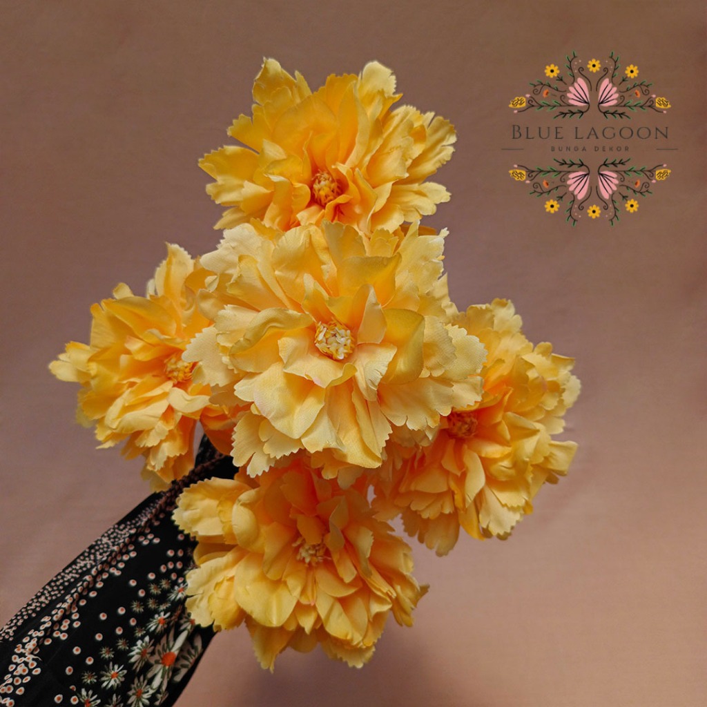 Jual Jumbo Carnation Bunga Dianthus Premium Artificial Flower Palsu ...