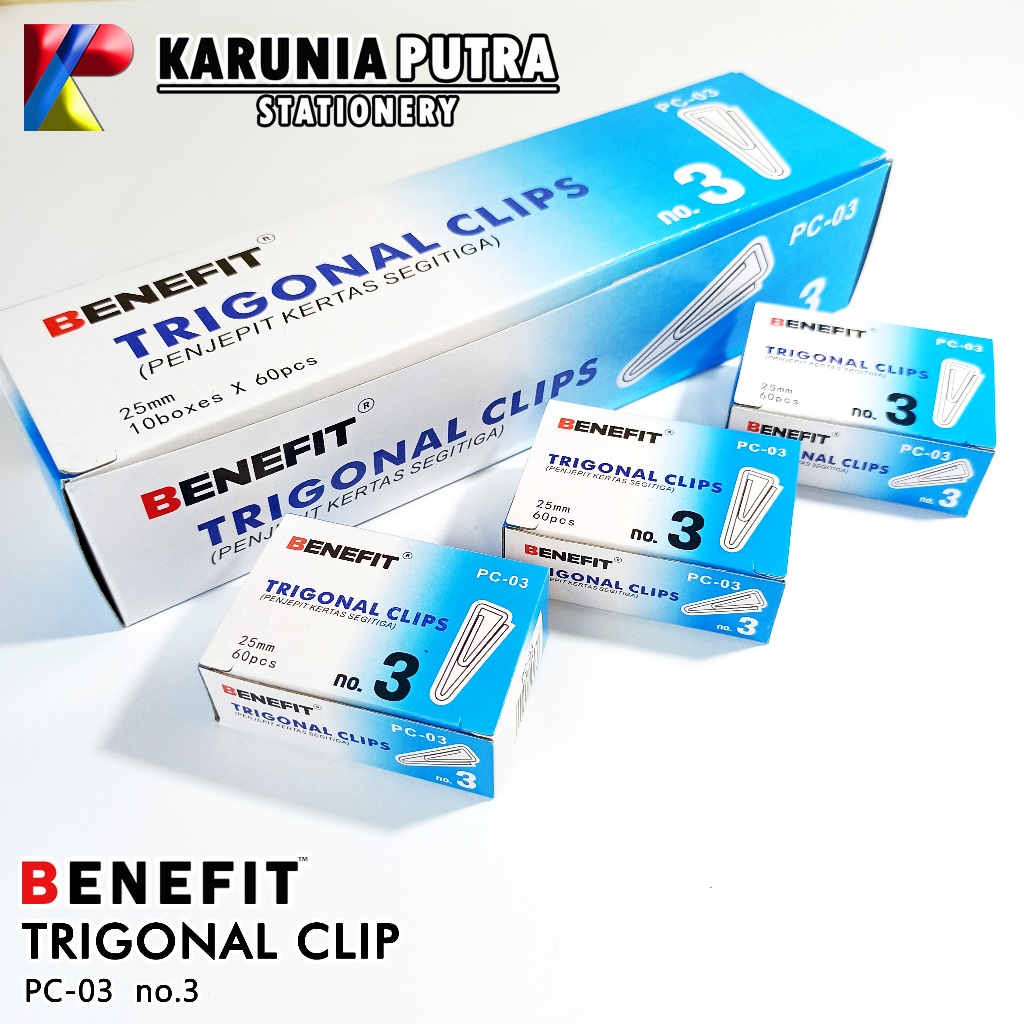 Jual Trigonal Clip Penjepit Kertas Paper Clip No3 1pack | Shopee Indonesia