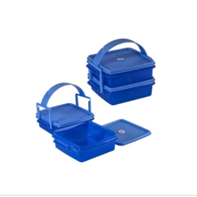 Jual Rantang Plastik Susun 2 Bahan plastik tebal Tempat Makan Praktis ...