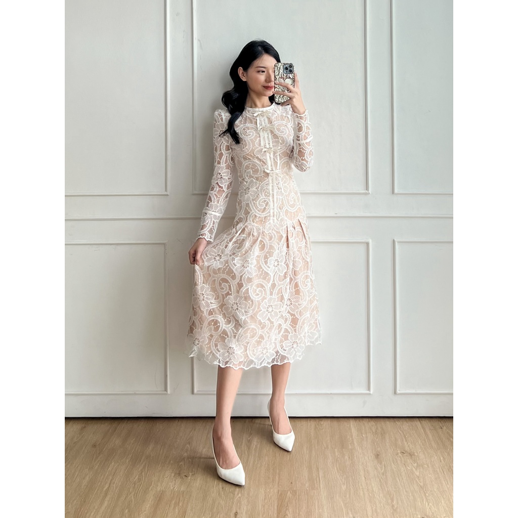 Jual DOLLA - Calypso Dress Elegant Korean Style Classy | Shopee Indonesia