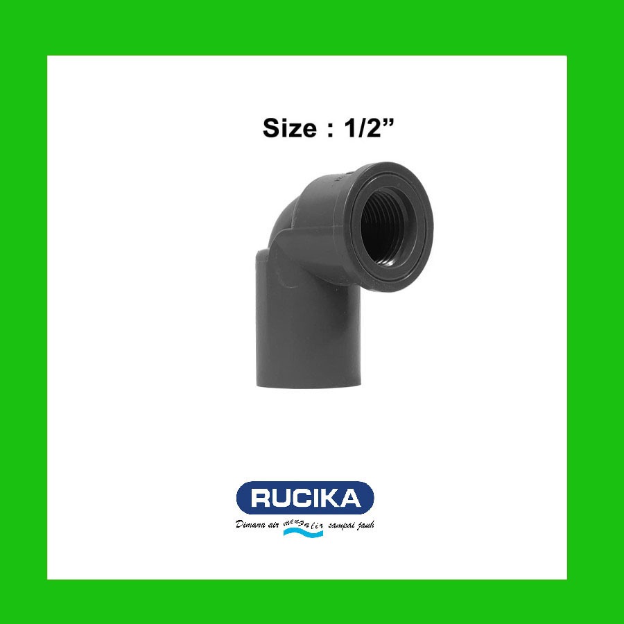 Jual Rucika Faucet Elbow / F L / Elbow Drat Dalam Fitting PVC AW 1/2 " | Shopee Indonesia