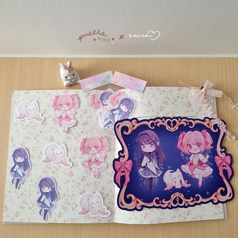 Jual { Seica } MADOKA MAGICA | Artprint Sticker Pack { Fan Merch ...