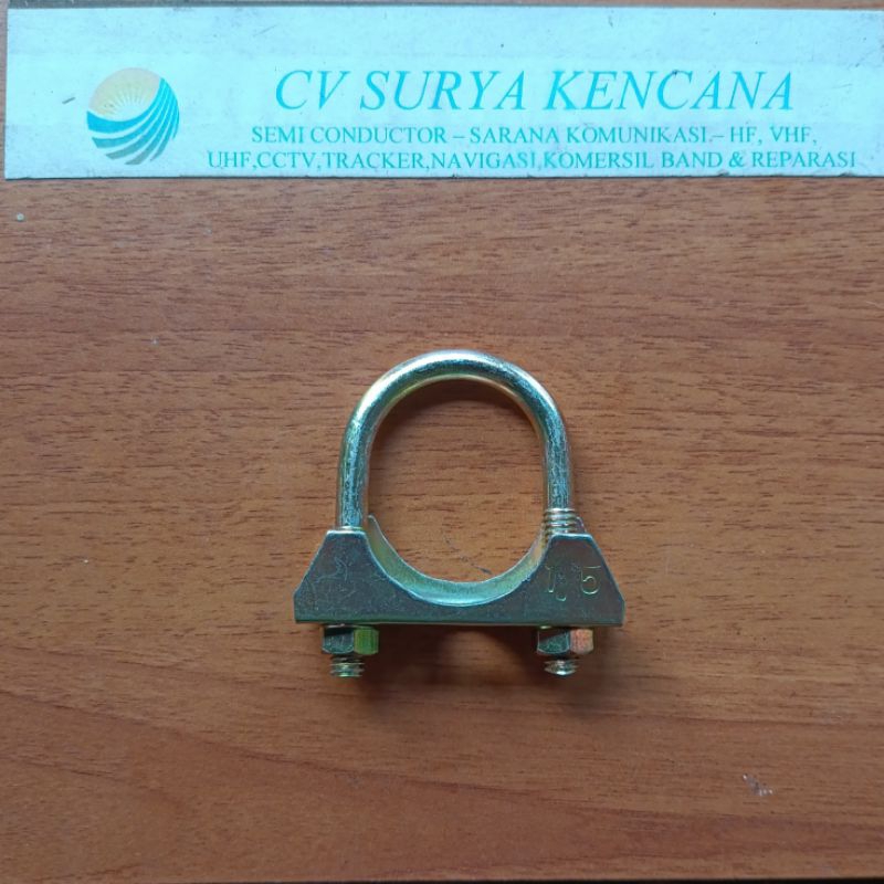 Jual KLEM KNALPOT / KLEM PIPA / KLEM U / ukuran 1,5 inch | Shopee Indonesia