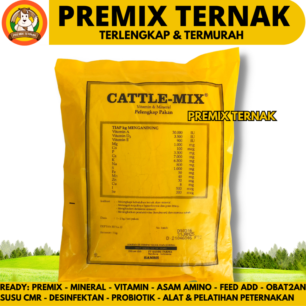 Jual CATTLE MIX 1 KG - PREMIX Penggemuk Sapi Kambing Hewan Ternak ... Jual CATTLE MIX 1 KG - PREMIX Penggemuk Sapi Kambing Hewan Ternak ...