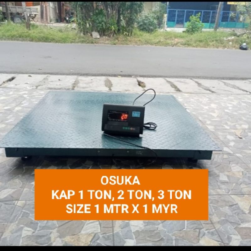 Jual Timbangan Digital Lantai Osuka / Timbangan Floor Scale 1 ton , 2 ...