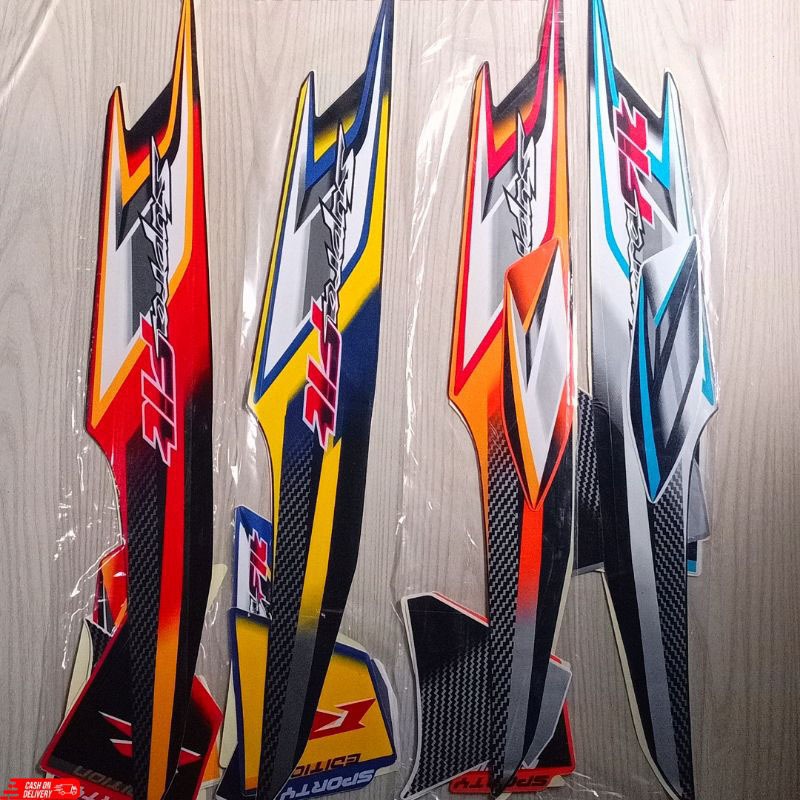 Jual Stiker Striping Standar Supra Fit R Sporty 2007 Lis Body Motor ...