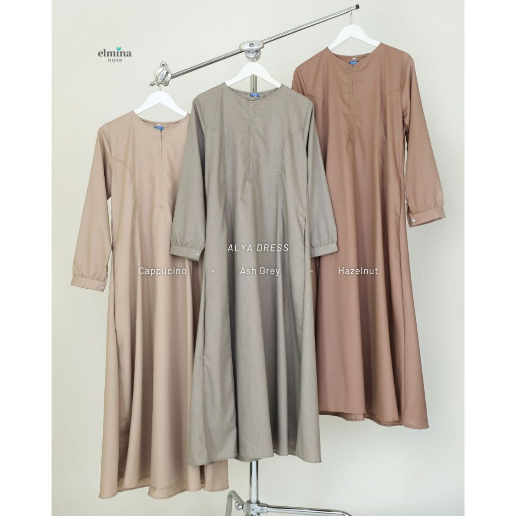 Jual Gamis Syari Alya Dress by Elmina Hijab | Shopee Indonesia