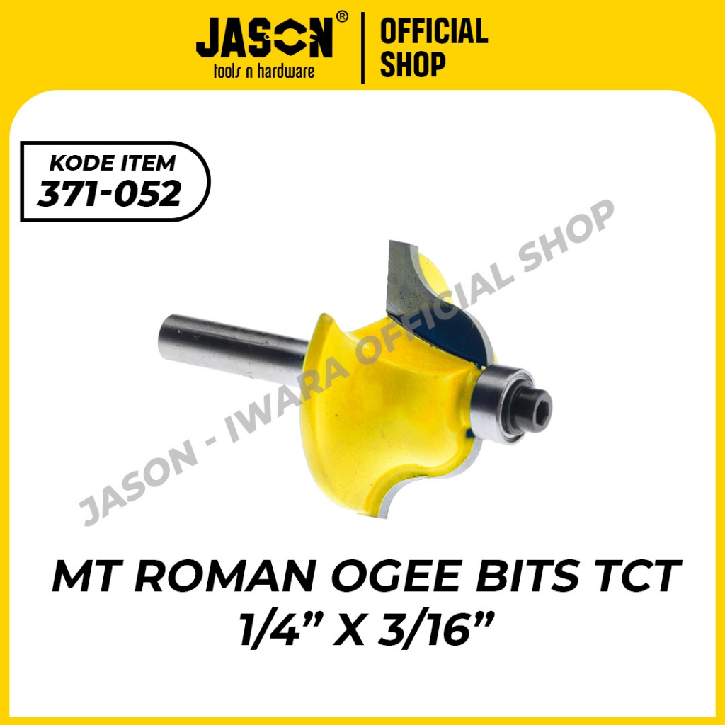 Jual Jason MT Roman Ogee Bits TCT | Mata Profil | Mata Router Trimer ...