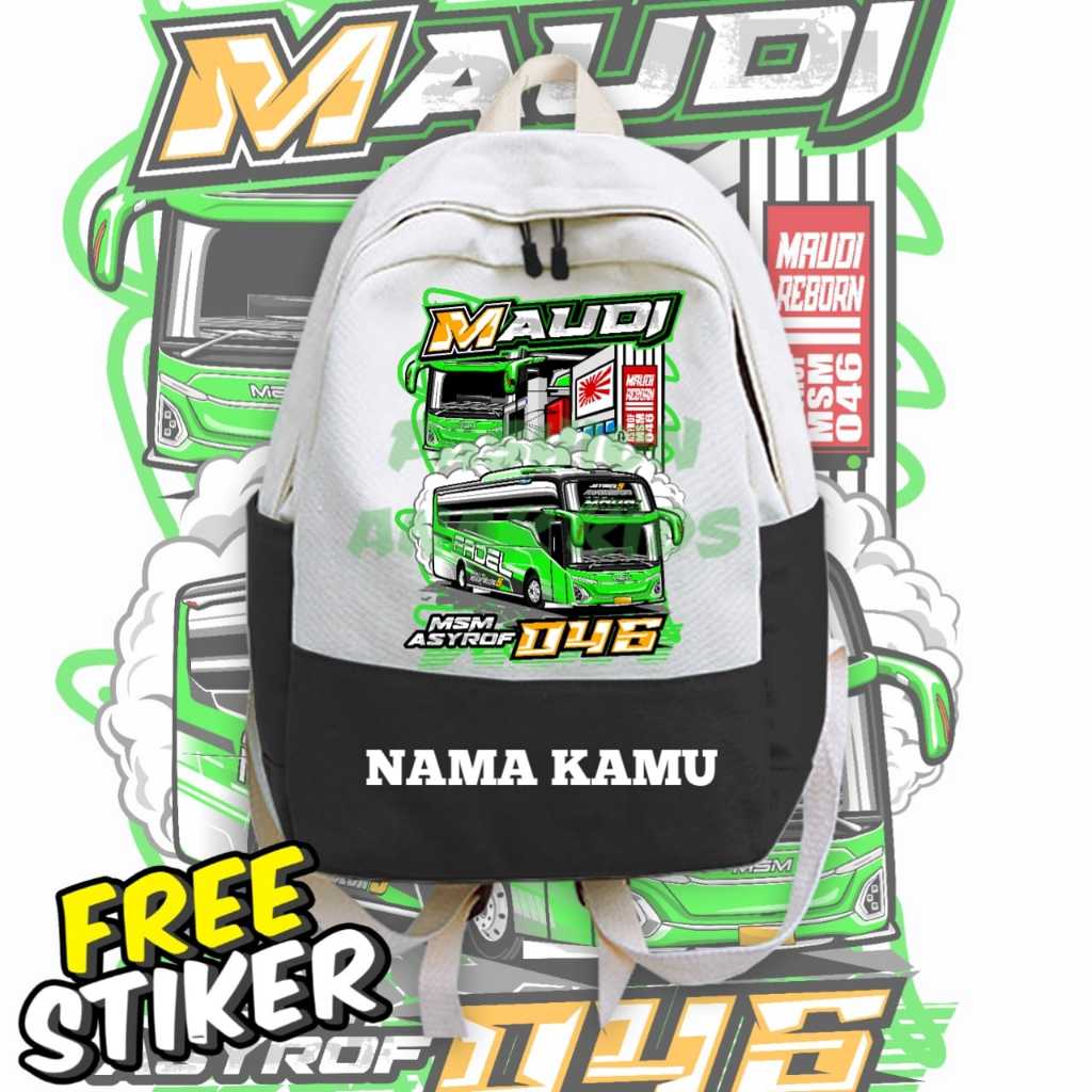 Jual (FREE STIKER) TAS RANSEL ANAK BUS MAUDI JB5 TAS ANAK BIS MANIA ...
