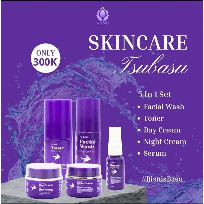 Jual Paket skincare TSUBASU PT BASU (Whitening & Brightening) | Shopee ...
