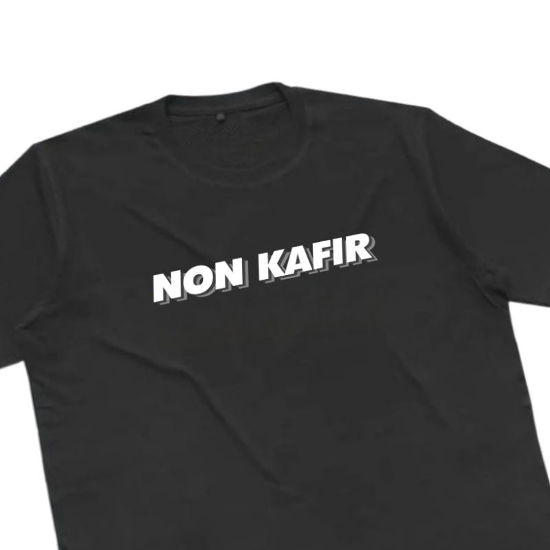 Jual Kaos NON KAFIR Shadow Font | Cotton Combed 24s | Shopee Indonesia