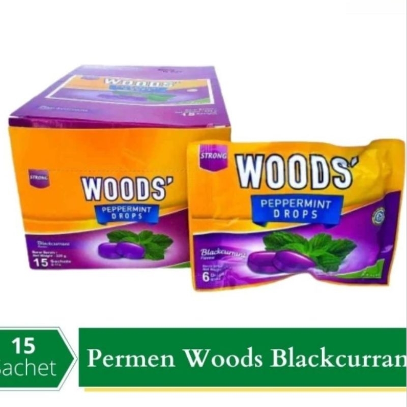 Jual Woods lozenges blackcurrant permen obat batuk pelega tenggorokan 1 ...