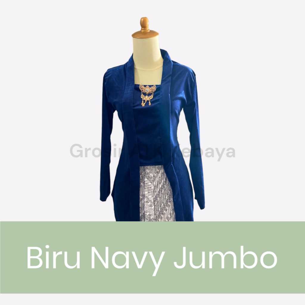 Jual UKURAN JUMBO Kebaya Adat Kutu Baru Bludru Polos Kualitas Premium ...