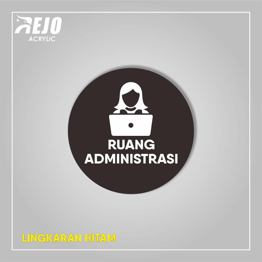 Jual Sinage Acrylic Ruang Administrasi Sign Board Akrilik Papan Nama ...