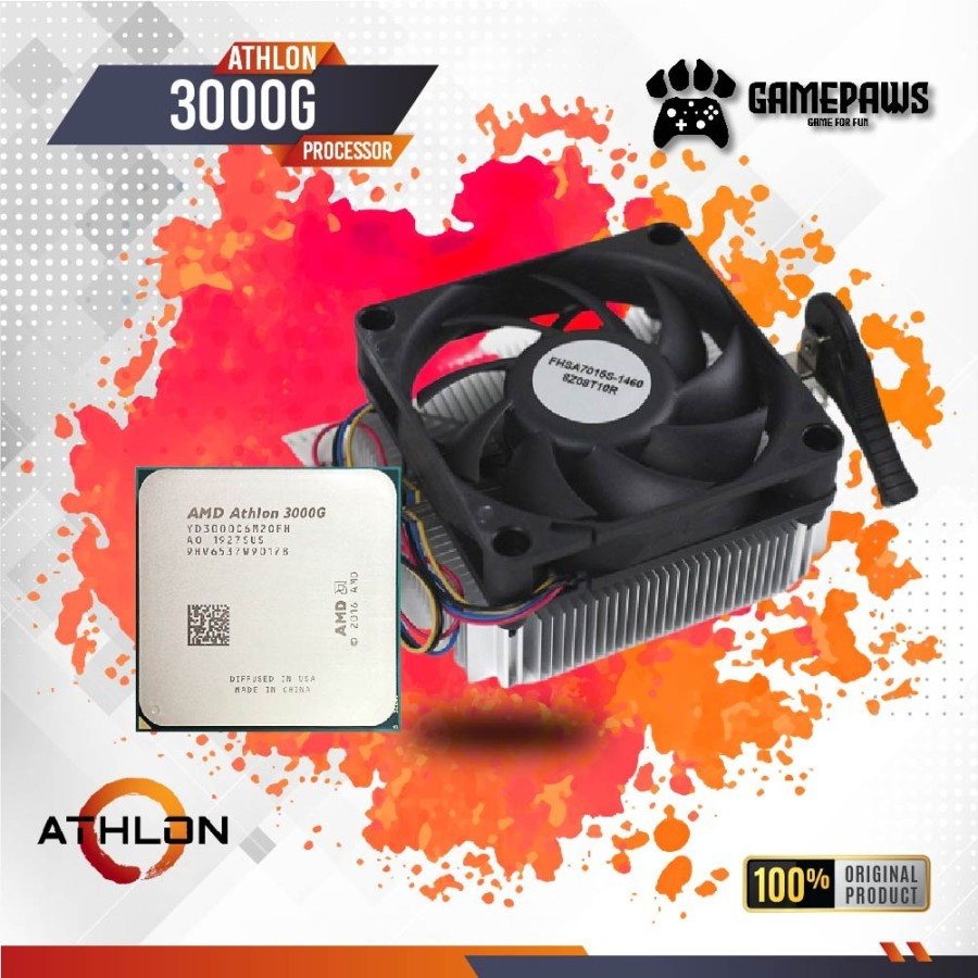 Jual AMD Athlon 3000G Tray Processor Vega 3 Graphics Include Fan 3000 G ...