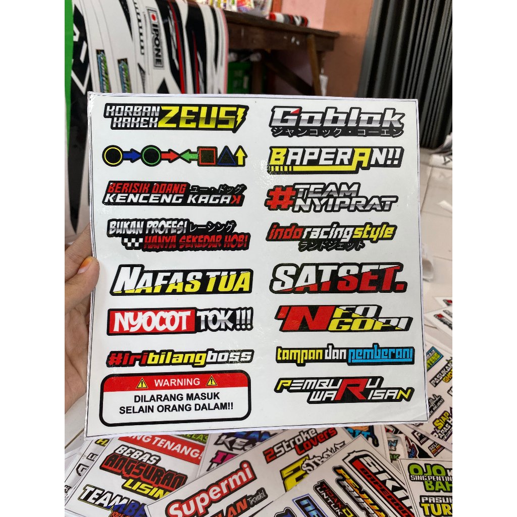 Jual STIKER PACK KATA KATA KORBAN KAKEK ZEUS - STIKER KEKINIAN - STIKER ...