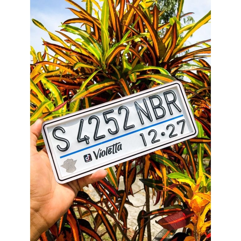 Jual PLAT MOTOR BAUT TANAM//PLAT MOTOR WARNA PUTIH//PLAT MOTOR MIKA ...