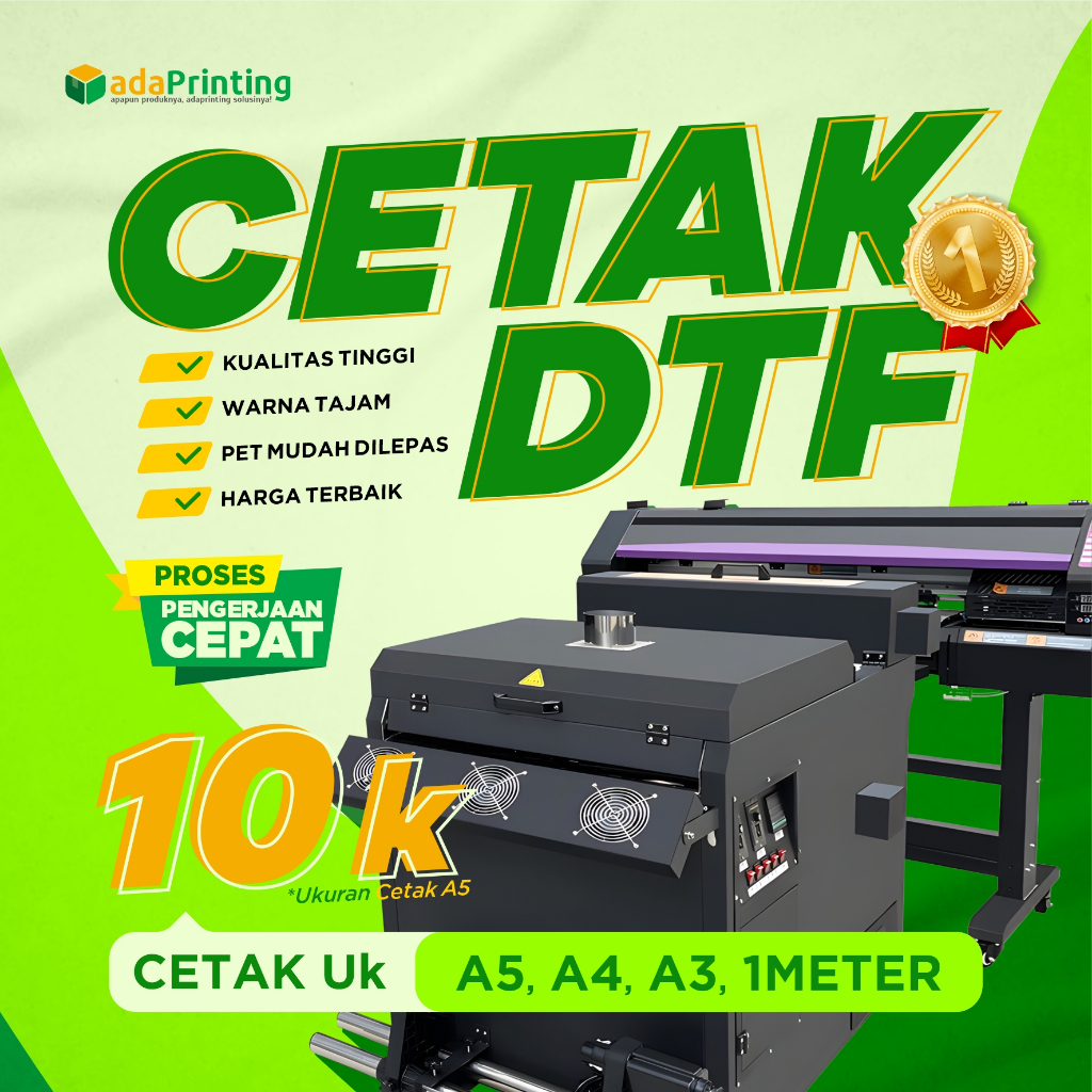 Jual Cetak DTF Ukuran A5 A4 A3 / Sablon Digital Meteran Murah dan Berkualitas Tinggi | Shopee ...