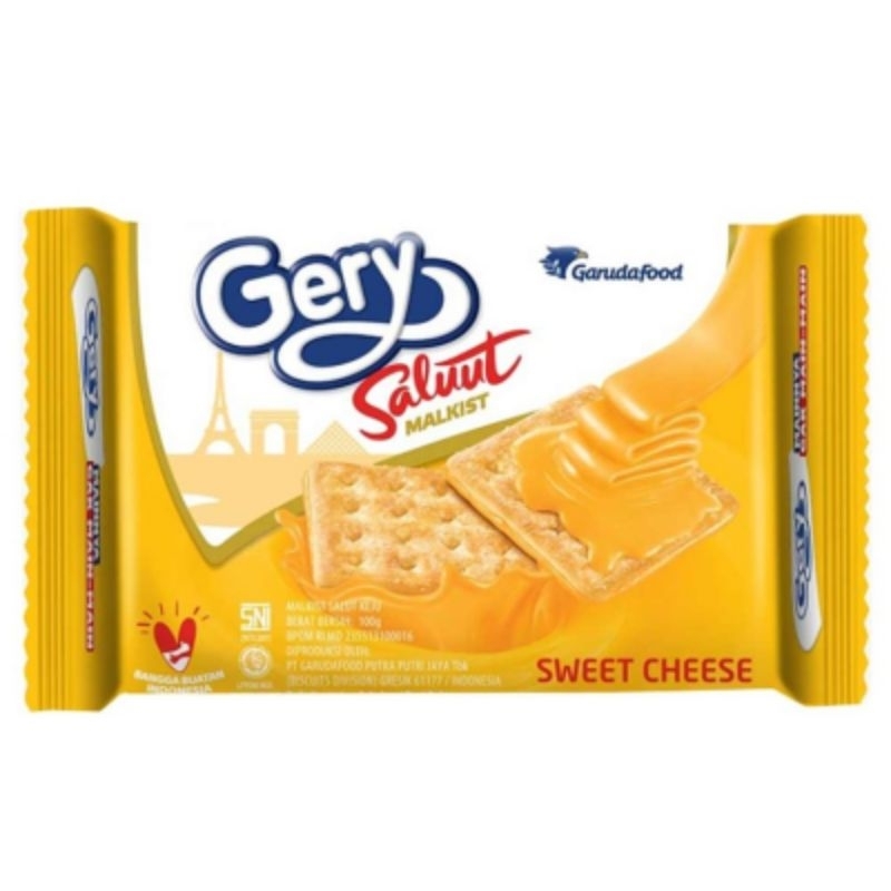 Jual Gery Saluut Malkist Sweet Cheese 100g | Shopee Indonesia