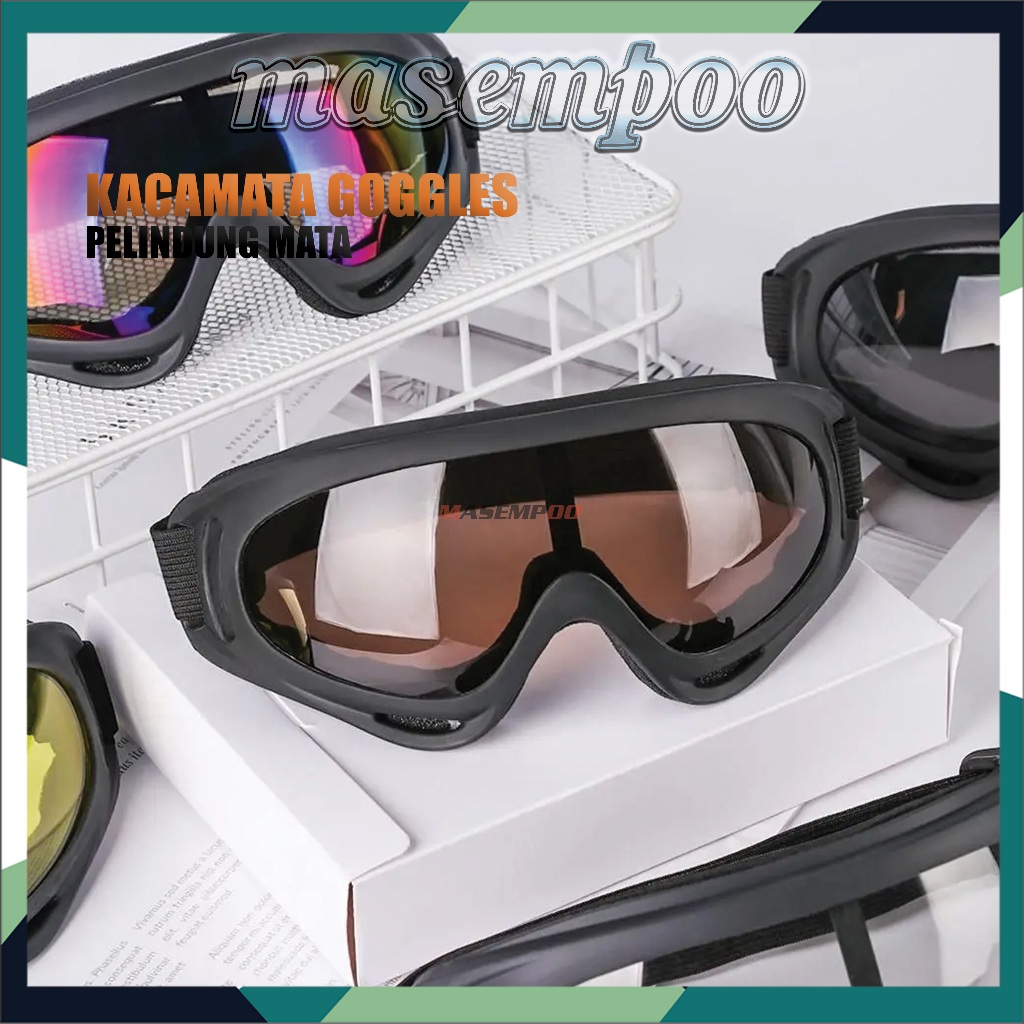 Jual Kacamata Motor Protection Kaca mata Goggles Goggle Ski Tactical ...