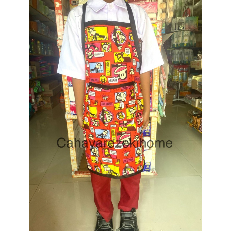 Jual Celemek Anak TK SD / Apron Karakter Anak-Anak | Shopee Indonesia