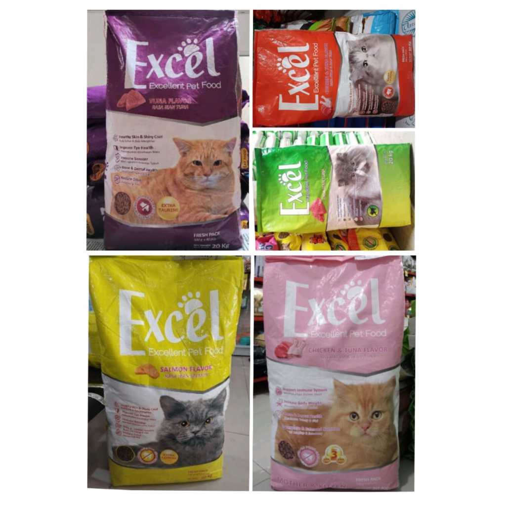 Jual excel 20kg | Makanan Kucing Excel Mother Kitten 20kg EXCEL ikan ...