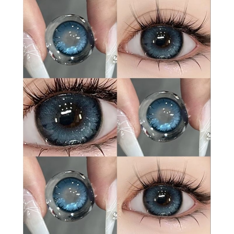 Jual [ Free Case + Air 60ml ] SB038 / Softlens Biru Mata Barbie ...