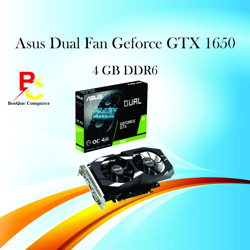 Jual Asus Geforce GTX 1650 Dual OC | 4GB GDDR6 | 128 Bit | Dual Fan | Resmi | Shopee Indonesia