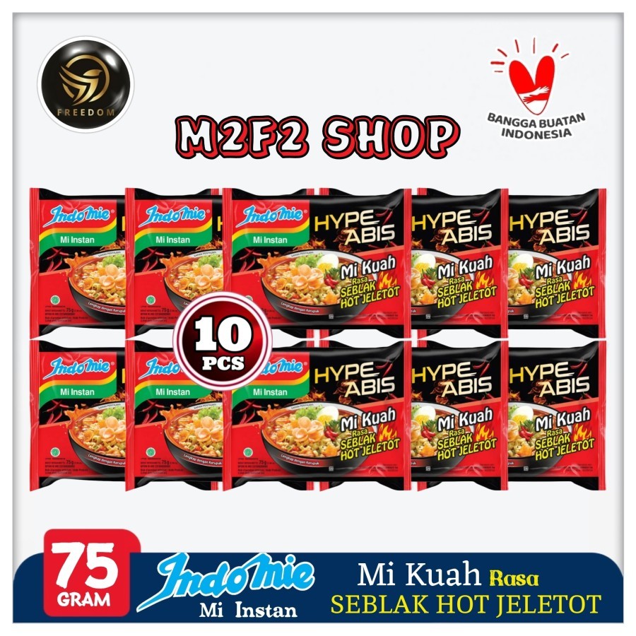 Jual Indomie Mie Instant Kuah Hype Abis Rasa Seblak Hot Jeletot | Bag ...