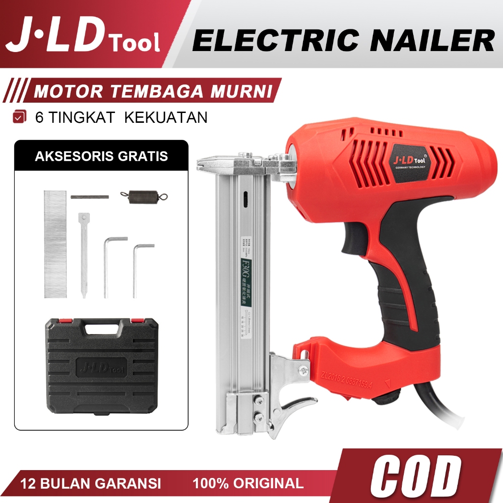Jual JLD 6Mode Mesin Paku Tembak Listrik Electric Brad Nailer 2350W J-WR02 Original Mata Paku ...