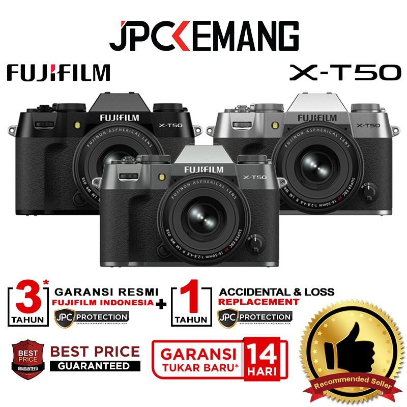 Jual Fujifilm XT50 kit 16-50mm Mirrorless Camera Fuji X-T50 XT 50 kit XF 16-50 mm Garansi Resmi ...