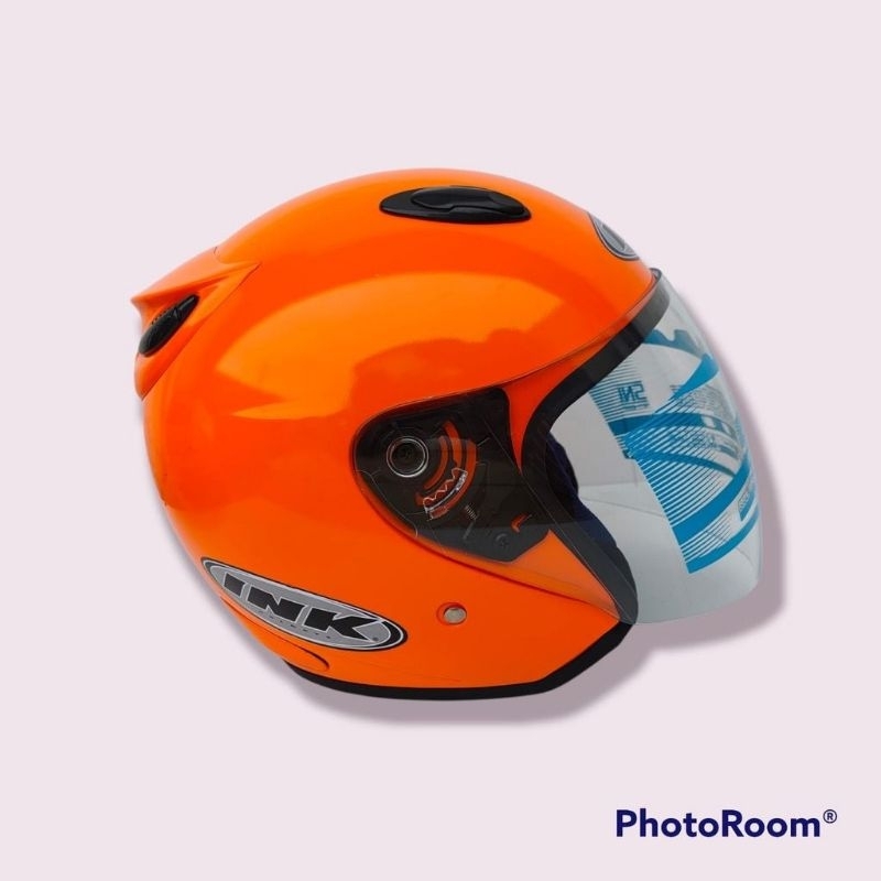 Jual HELM MODEL CENTRO SNI WARNA ORANYE | Shopee Indonesia