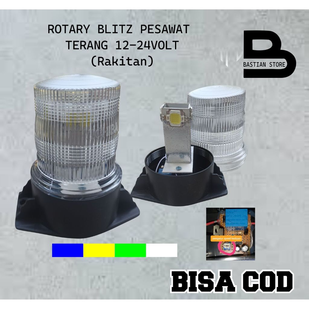 Jual lampu rotari, lampu lotari, rotary, lampu rotari blizt pesawat 1x ...
