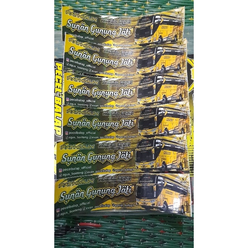 Jual STIKER bus telolet Pecel Balap SUNAN GUNUNGJATI ori 100% | Shopee ...